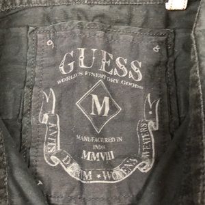 Guess | Shirts | Guess Snap Button Down Shirt Navy Blue Sz Medium ...